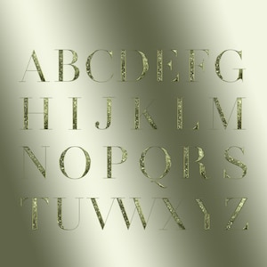 Green Alphabet PNG, Glitter Alphabet, Diamond Alphabet PNG, Chrome ...