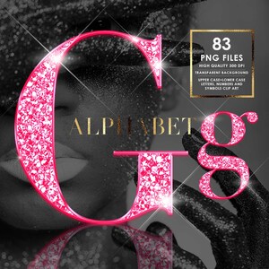 Glitter Pink Alphabet Clip Art, Pink Letters Png, Pink Alphabet PNG ...