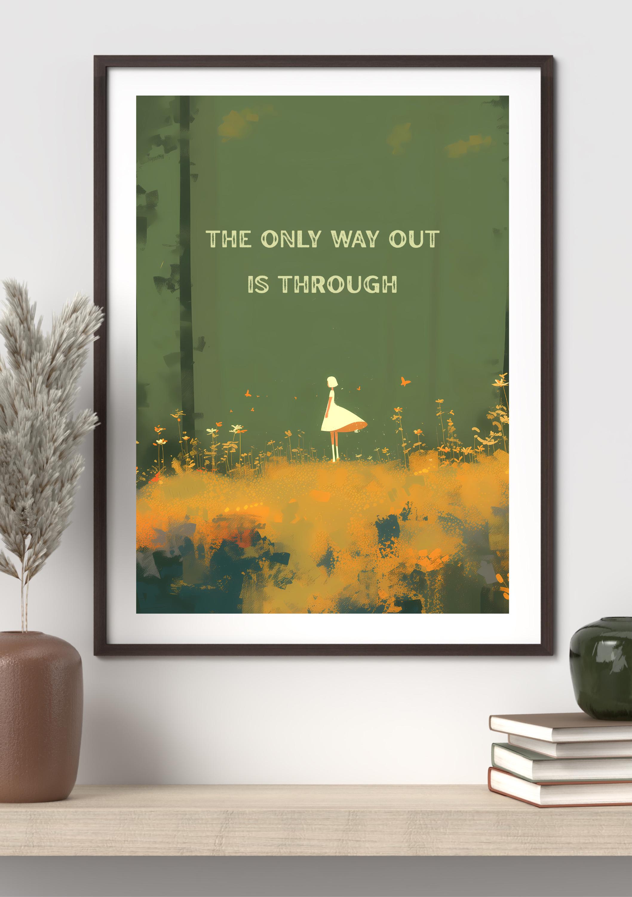 Inspirational Forest Art Print: Motivational Quote Wall Decor - Etsy