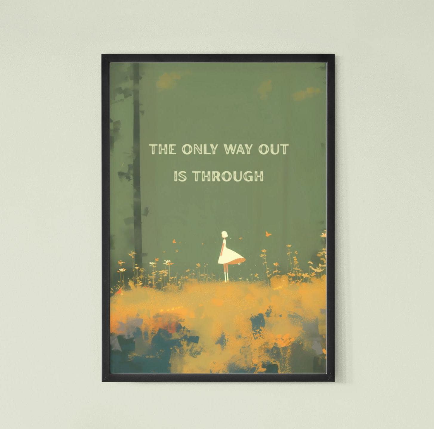 Inspirational Forest Art Print: Motivational Quote Wall Decor - Etsy