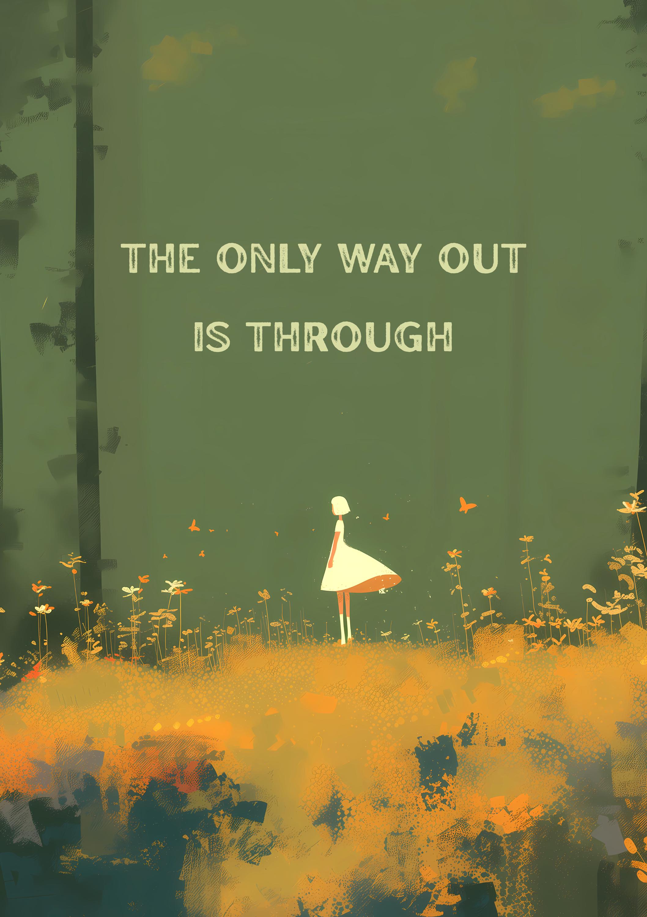 Inspirational Forest Art Print: Motivational Quote Wall Decor - Etsy