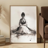 60 Geisha Japanese Girl Poster Large Square Artwork 60 Digital Images ...