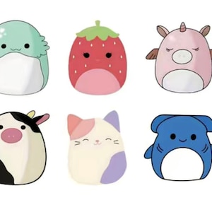 Squishmallow Stickers Lot of 10 - Etsy