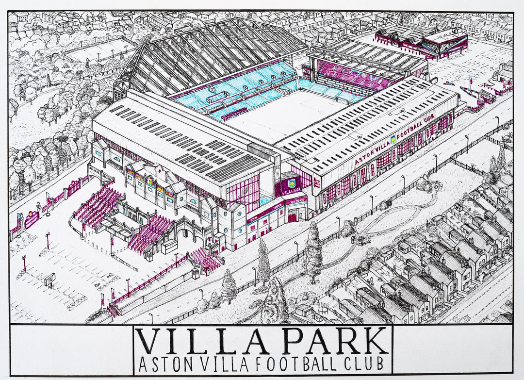 Villa Park, Aston Villa Football Club. - Etsy