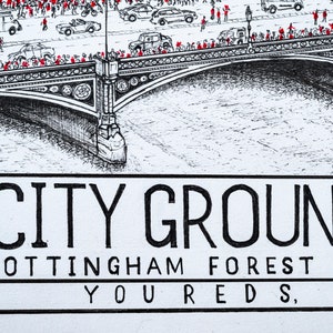The City Ground, Mist Rolling in From the Trent. - Etsy UK