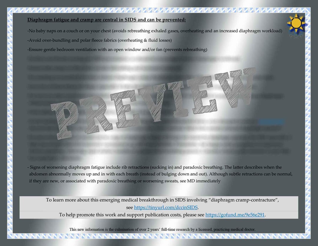 Prevent SIDS Printable List Most Thoughtful Baby Gift of All Time Based ...