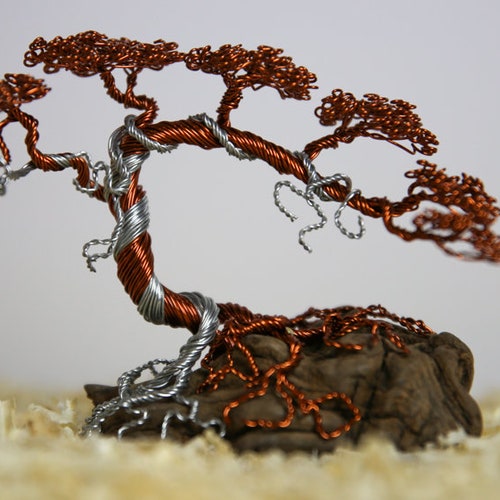 Informal/ Upright Copper Bonsai Wire Sculpture - Etsy
