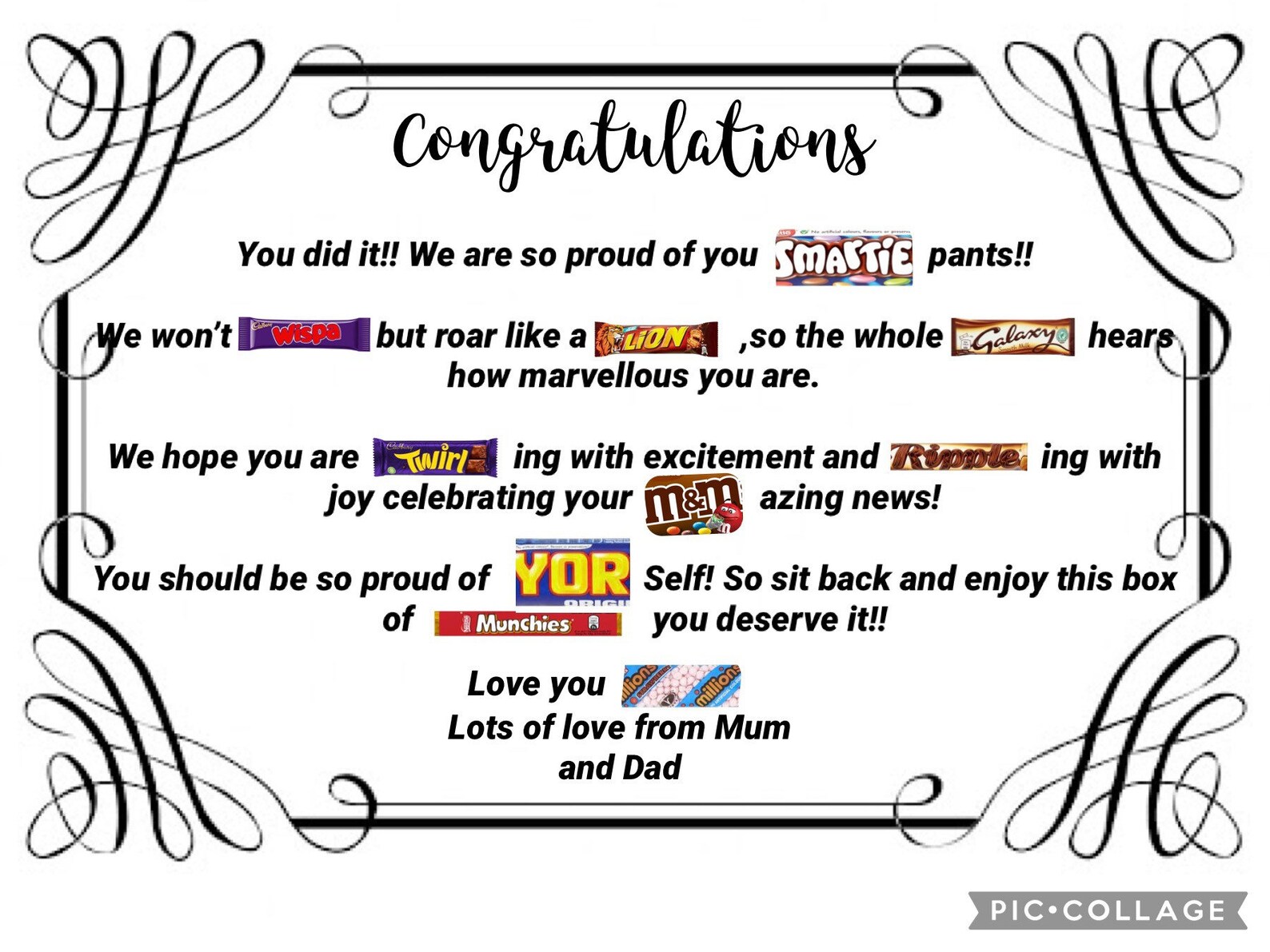 Congratulation/ Well Done Chocolate Poem Box Great for | Etsy