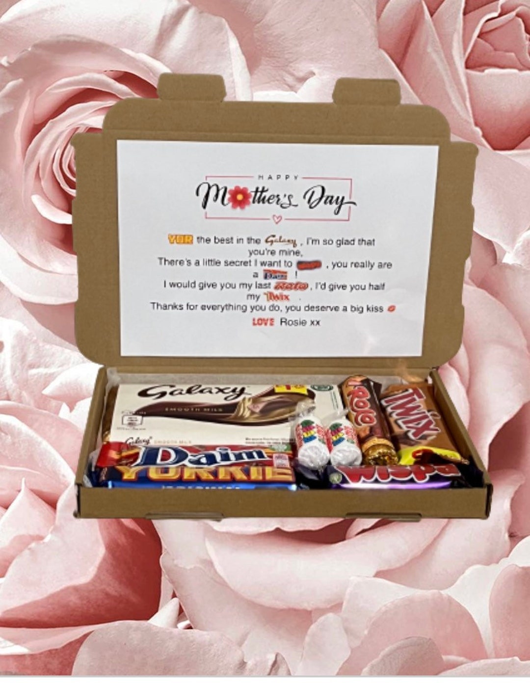 Mothers Day Chocolate Poem Box Mum/nan/auntie Chocolate - Etsy