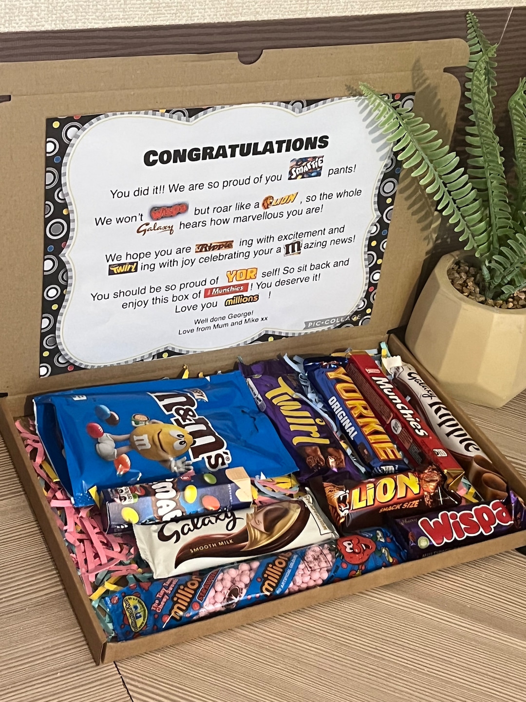 Congratulation/ Well Done Chocolate Poem Box Great for - Etsy