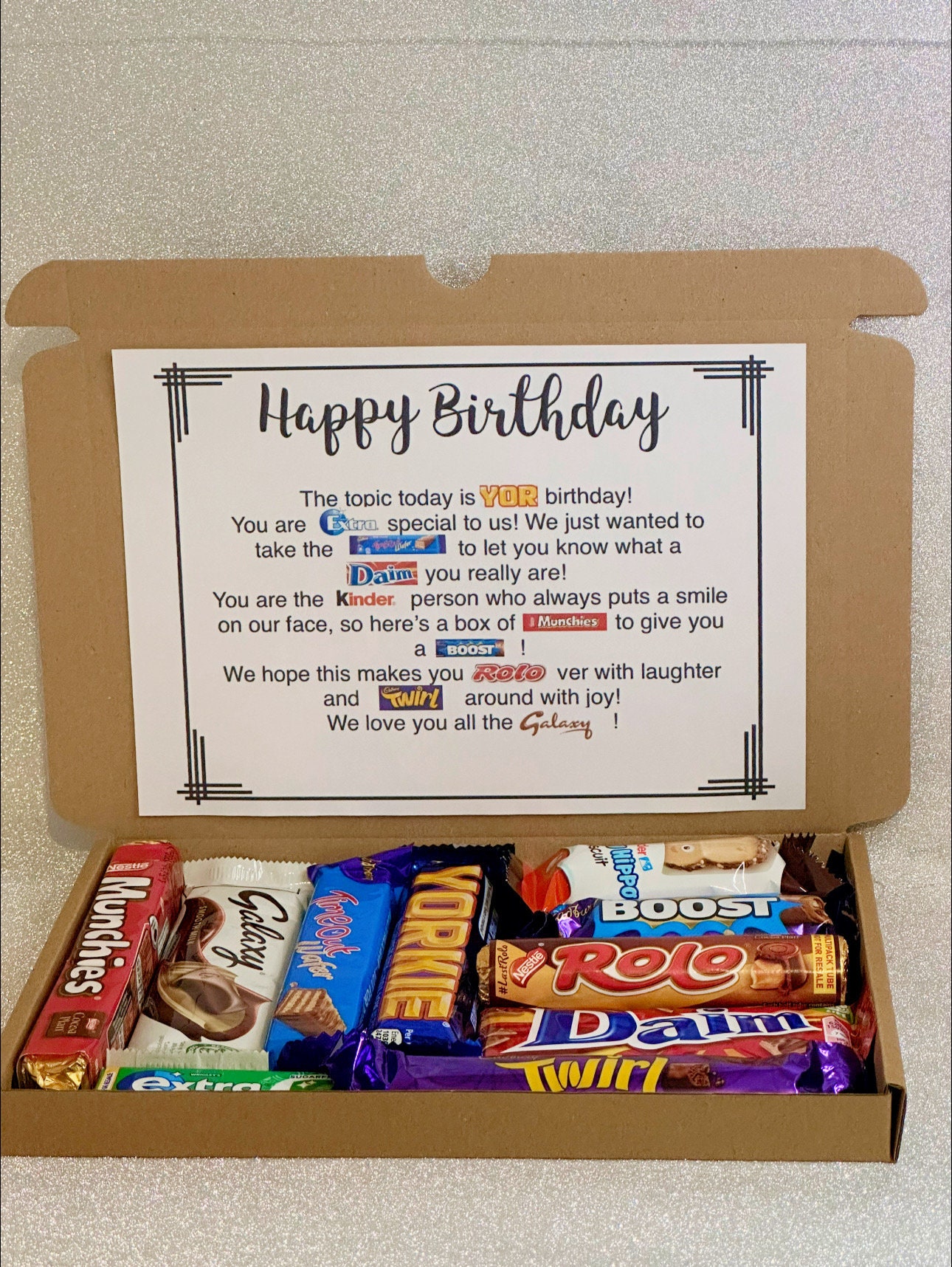 Happy Birthday Chocolate Box