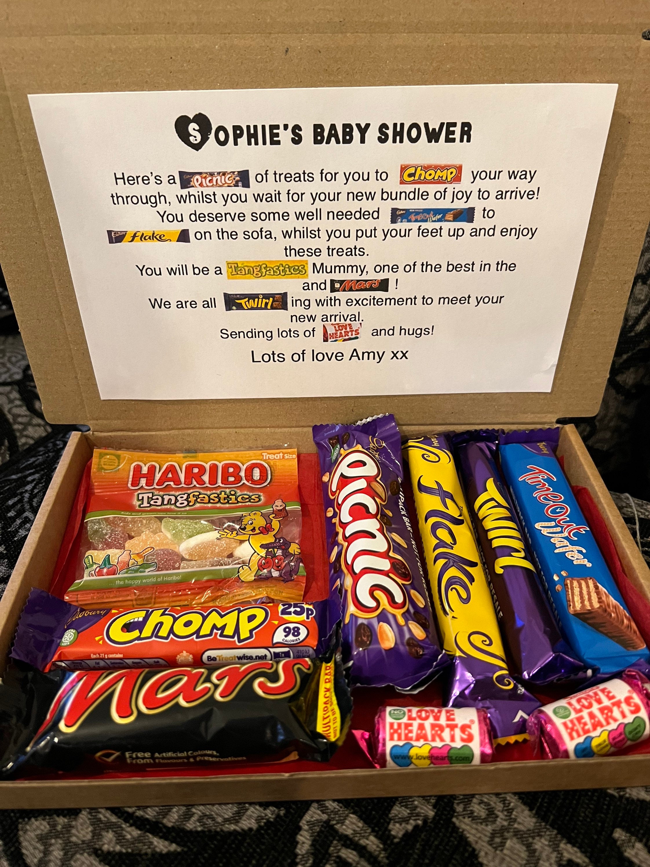 Baby Shower Chocolate Poem Box - Etsy UK