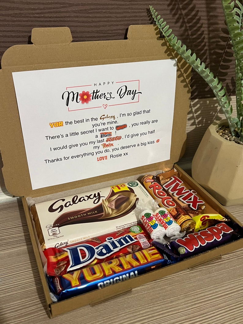 Mothers Day Chocolate Poem Box Mum/nan/auntie Chocolate - Etsy UK