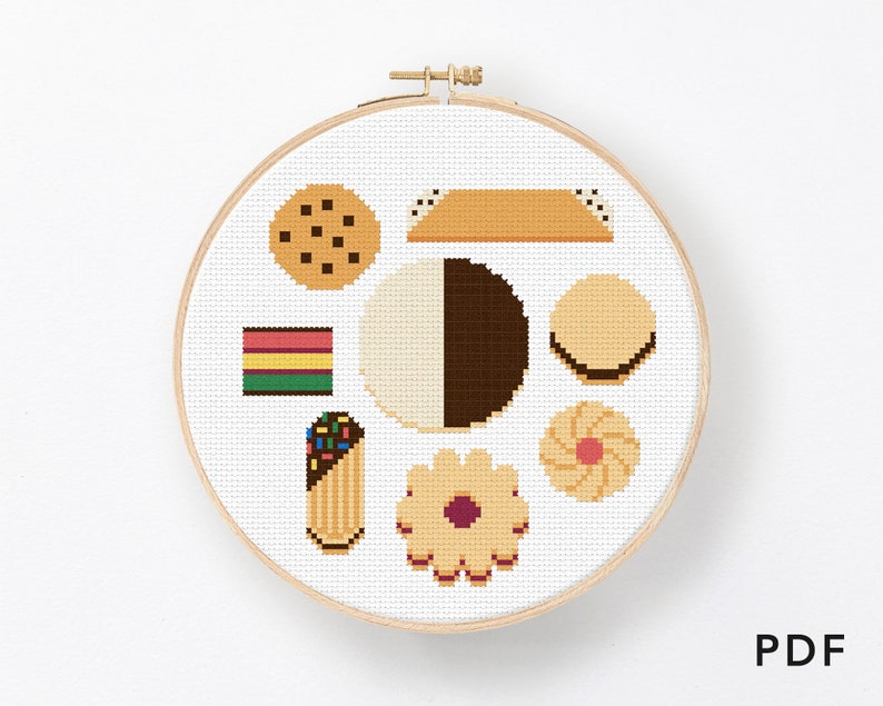 Cookies of NYC Bakery Sweets Cross Stitch Pattern Chart PDF Download - Etsy
