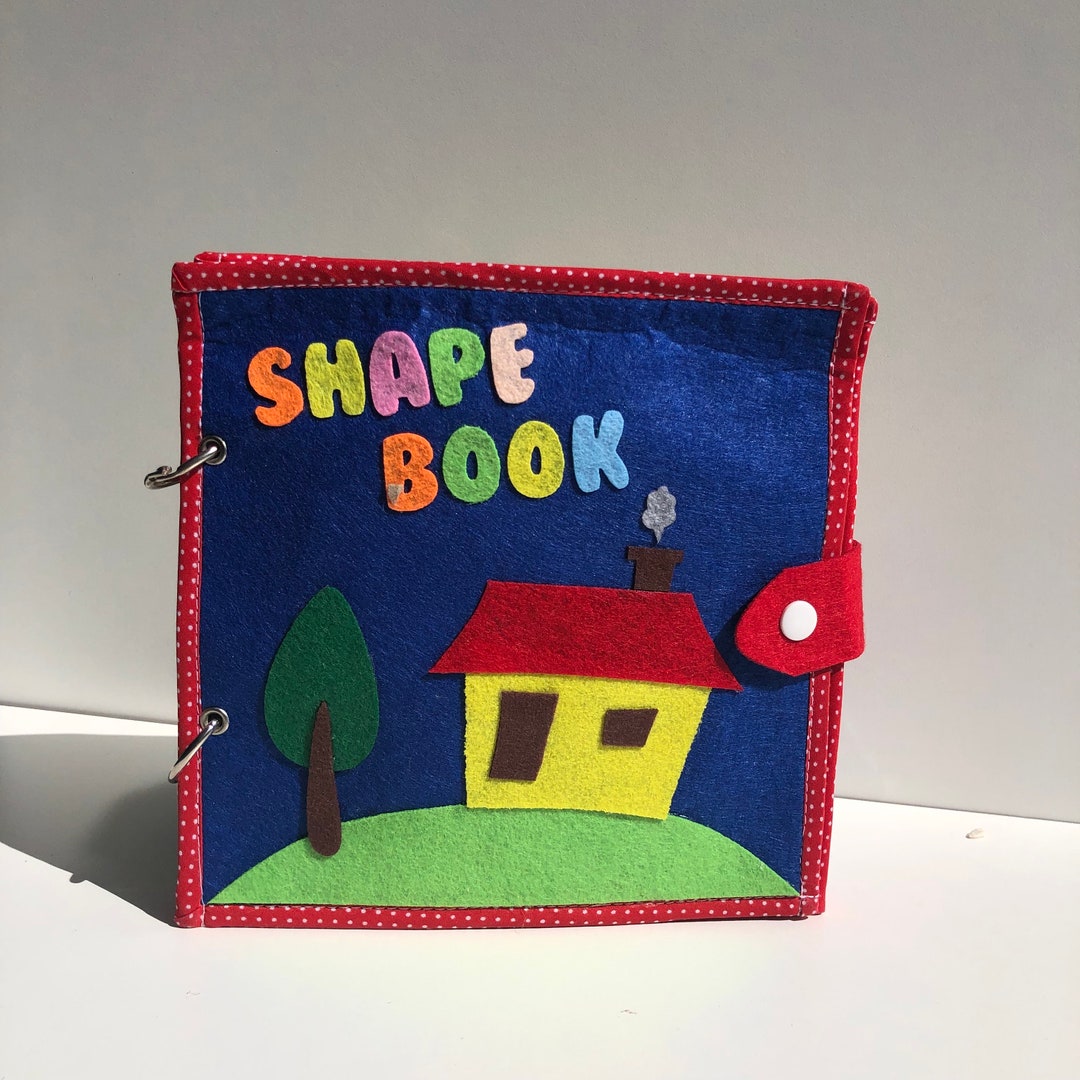 SHAPE Books Handmade Felt Quiet Book for Toddlers 3-6 Years Old Limited ...