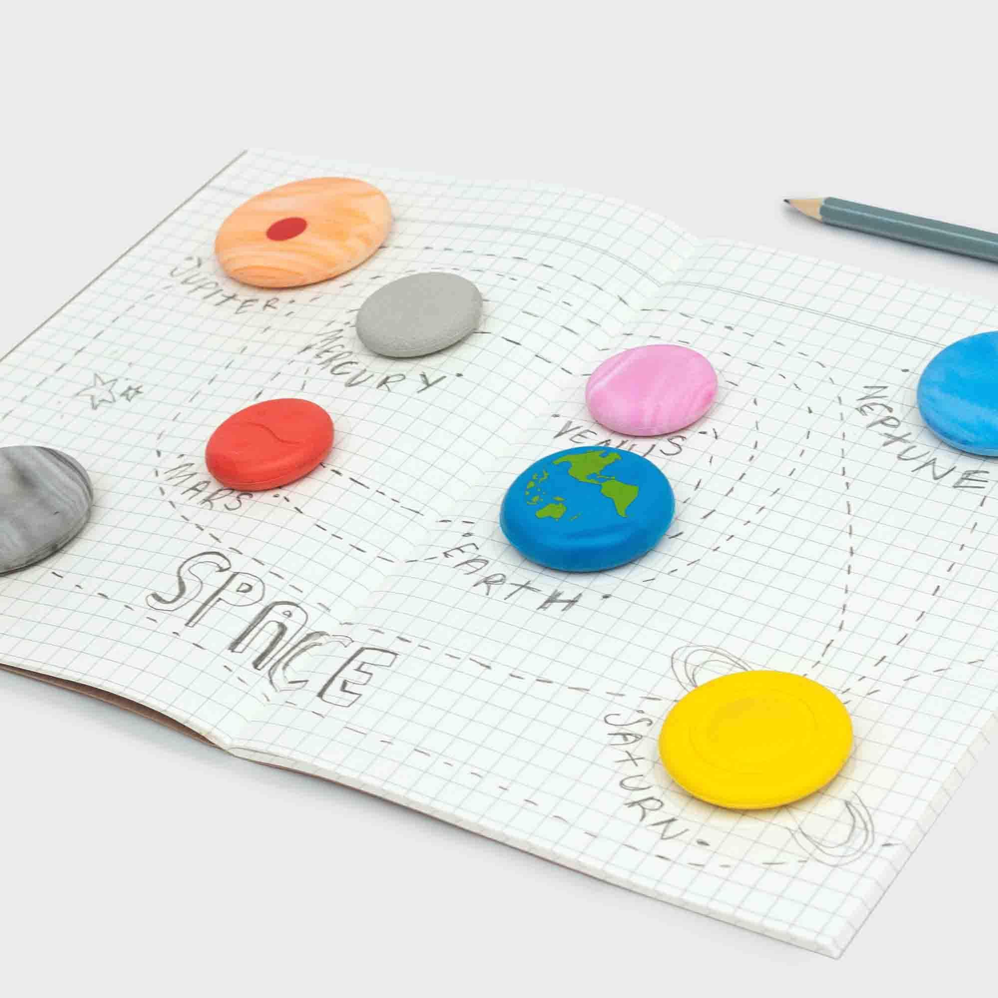 Solar System Erasers - Etsy