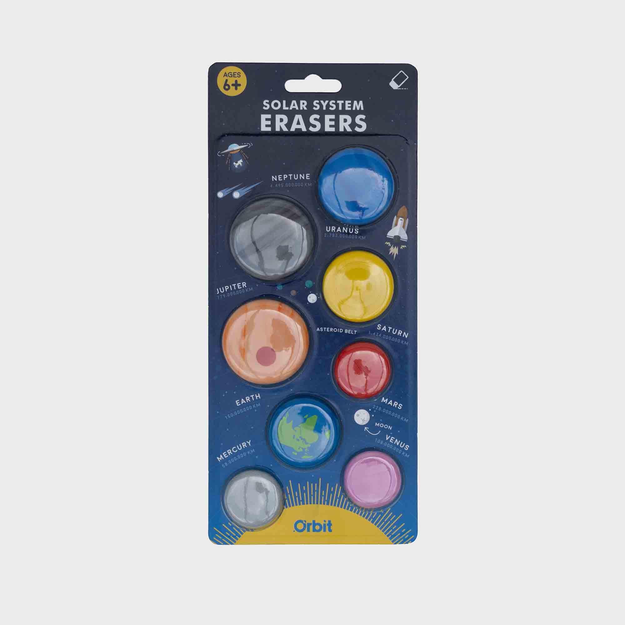 Solar System Erasers - Etsy