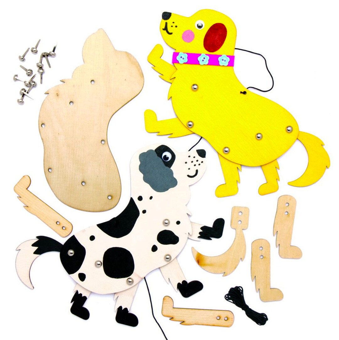 Dog Wooden Puppet Kit - Etsy UK