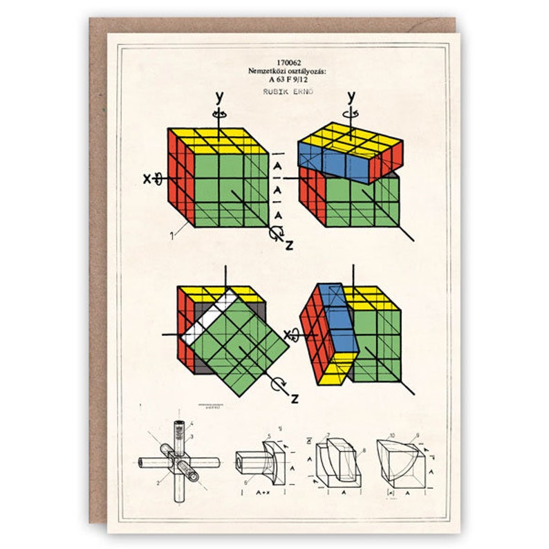 Greeting Card Rubik's Cube - Etsy UK