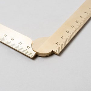 Stria Folding Brass Ruler - Etsy UK