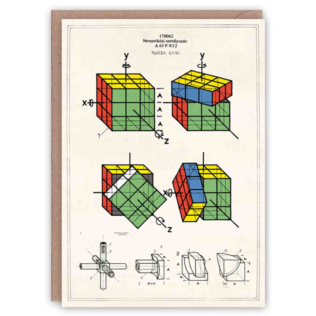 Greeting Card Rubik's Cube - Etsy UK