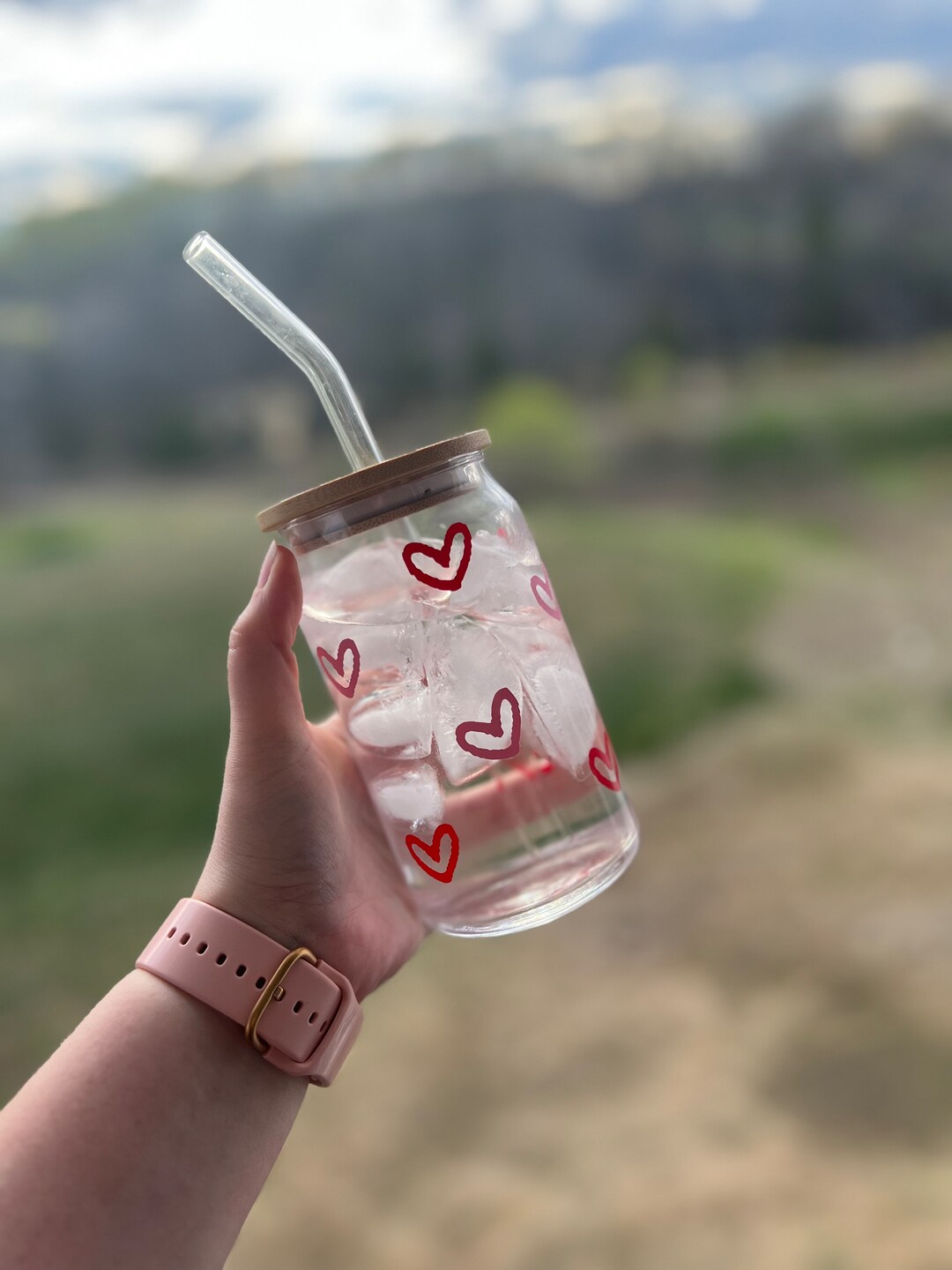 Heart Glass Cup | Heart Glass Beer Can | Love Glass Cup - Etsy