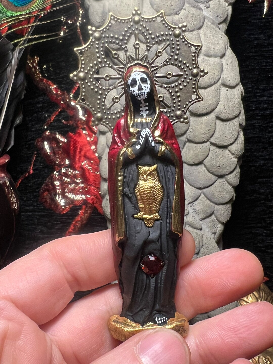 Red Santa Muerte - Etsy