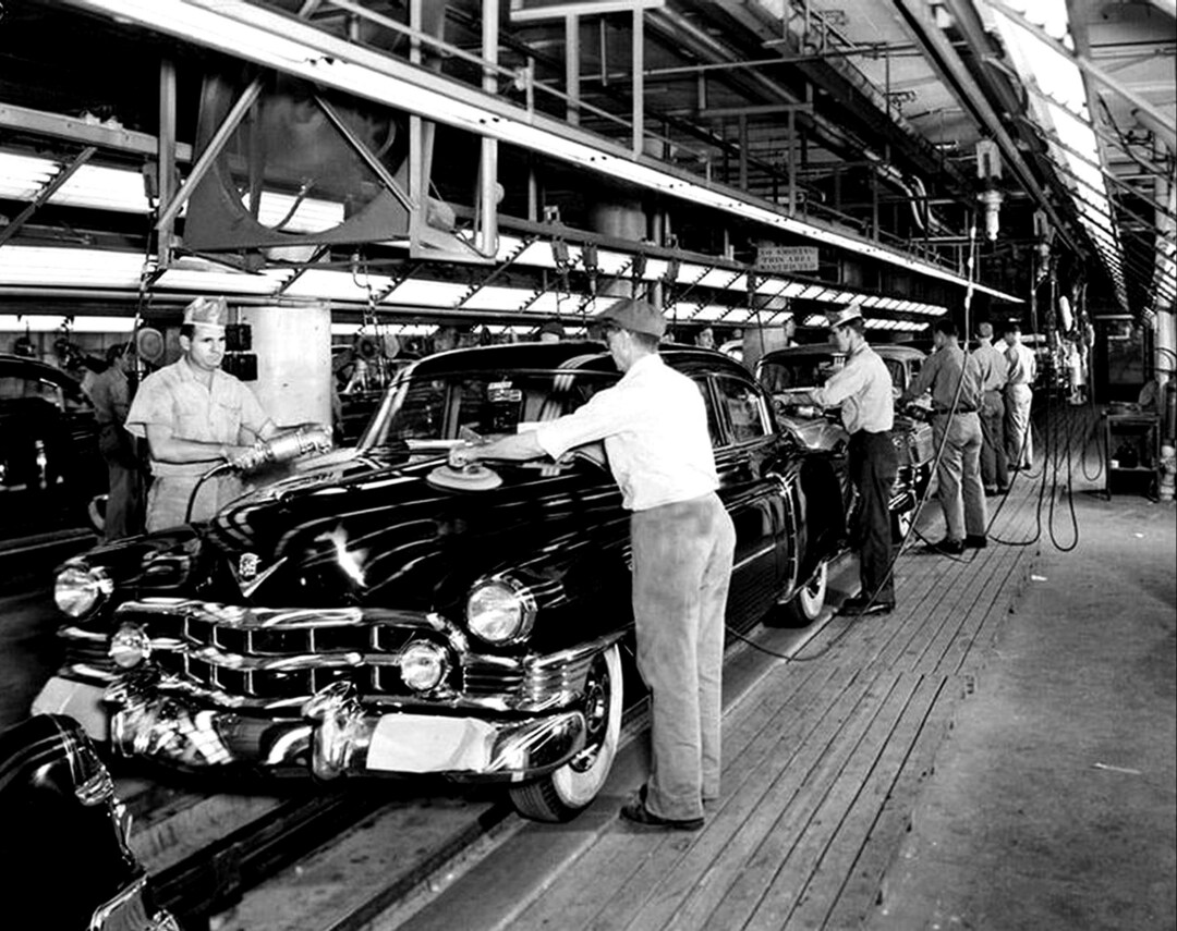 1950 CADILLAC ASSEMBLY LINE Photo - Etsy
