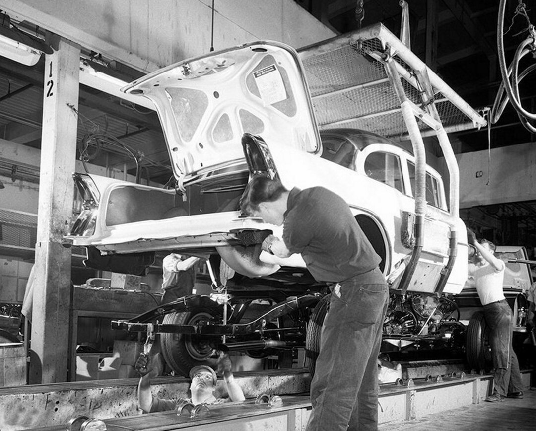 1957 BUICK ASSEMBLY LINE Photo - Etsy