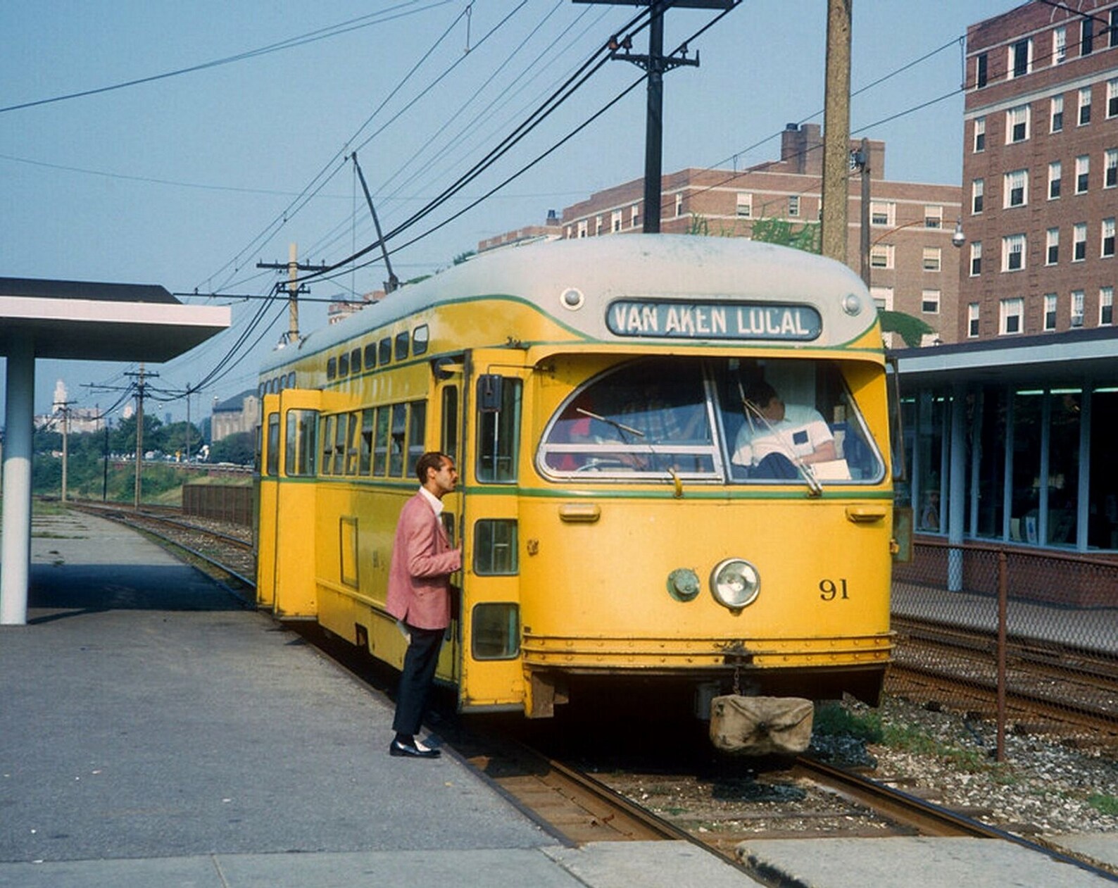 1965 SHAKER HEIGHTS Rapid Transit TROLLEY Photo - Etsy