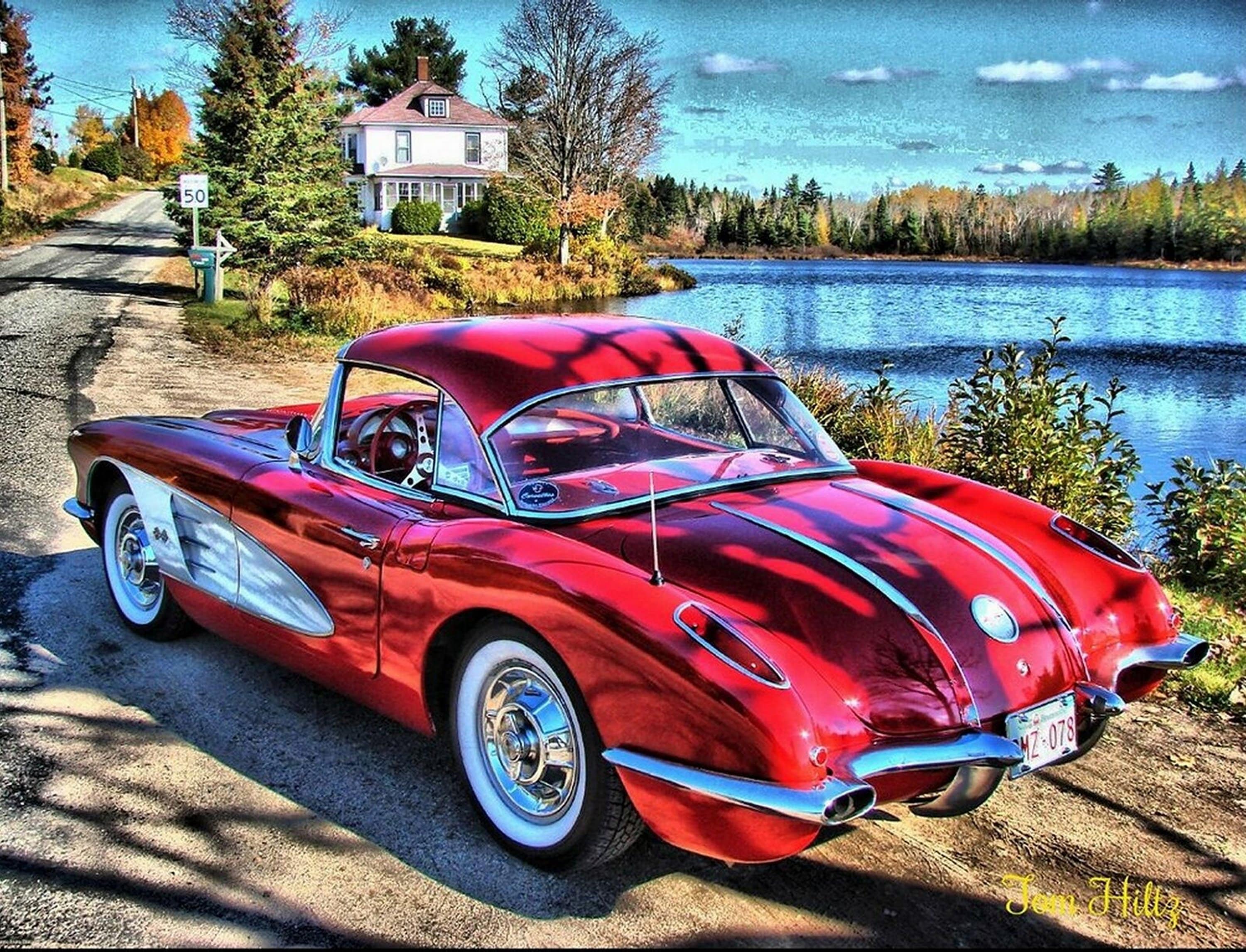 1958 CHEVY CORVETTE Stunning Photo - Etsy