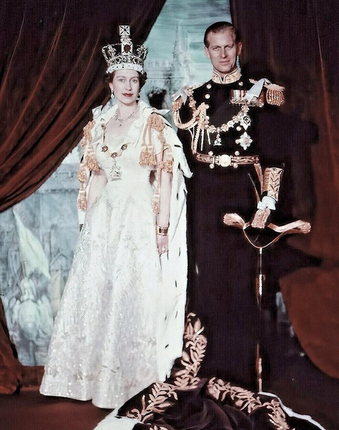 1953 QUEEN ELIZABETH II & Prince Philip Coronation Photo - Etsy