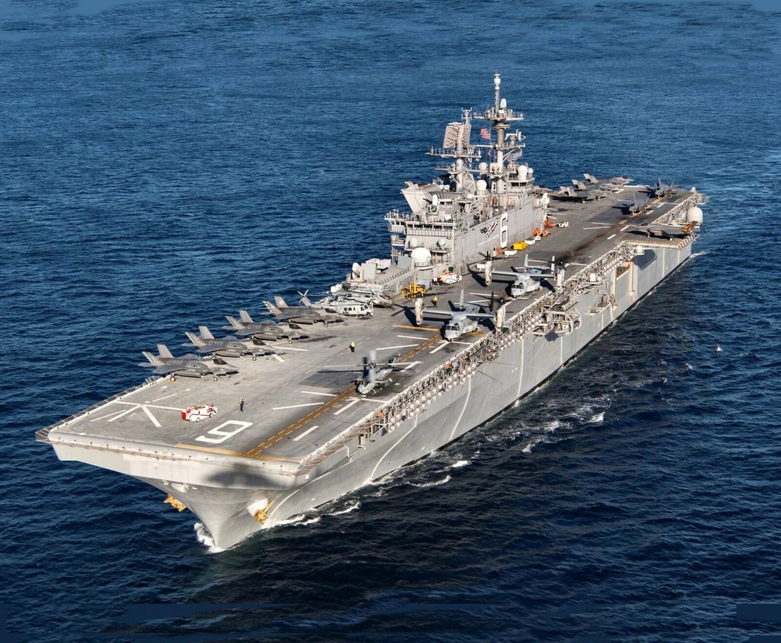 USS AMERICA Amphibious Assault Ship PHOTO - Etsy