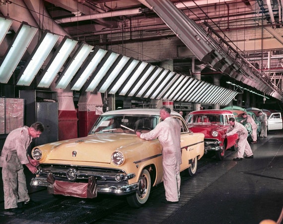 1954 FORD ASSEMBLY LINE Photo | Etsy