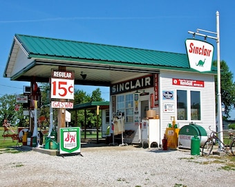 Vintage Gas Station | Etsy