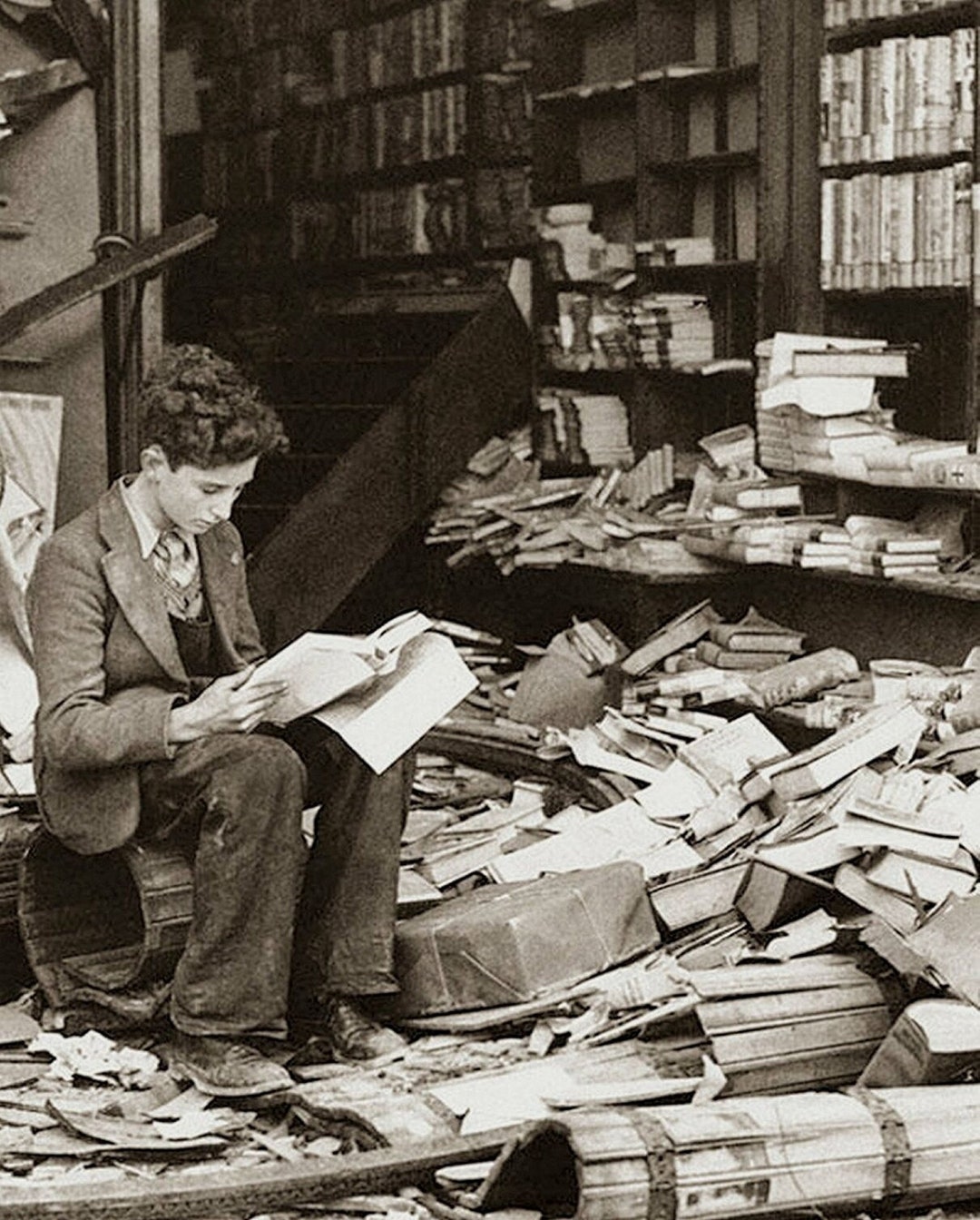 WW2 London BOOK STORE Bombed Out Photo (213-t ) - Etsy