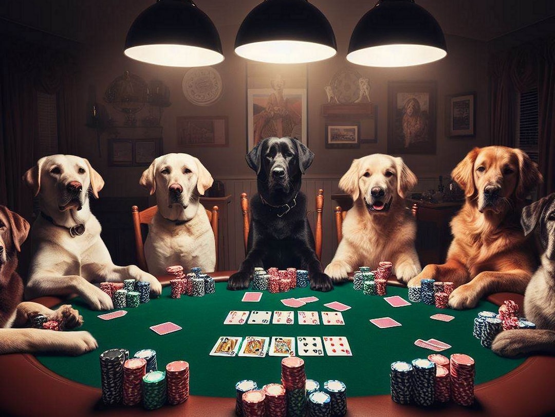 DOGS PLAYING POKER Digital Download - Etsy