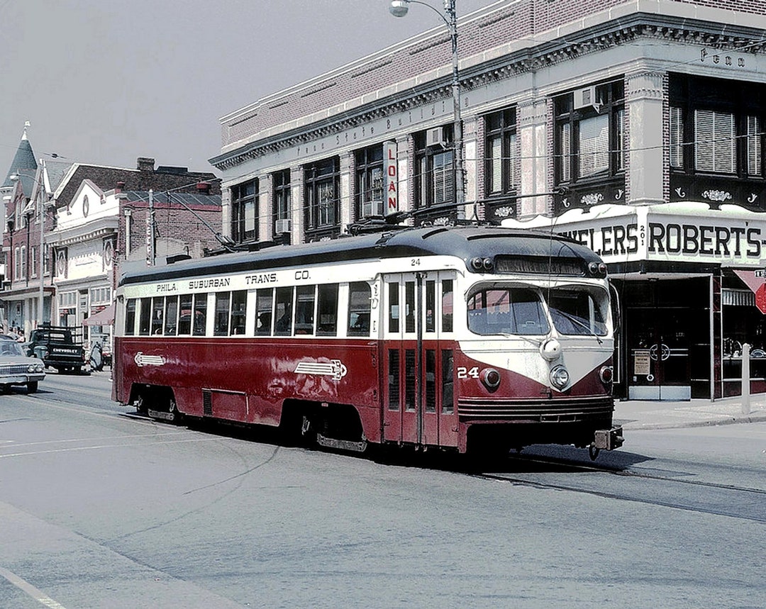 1964 PHILADELPHIA SUBURBAN TRANSIT Downtown Media, Pa Photo - Etsy