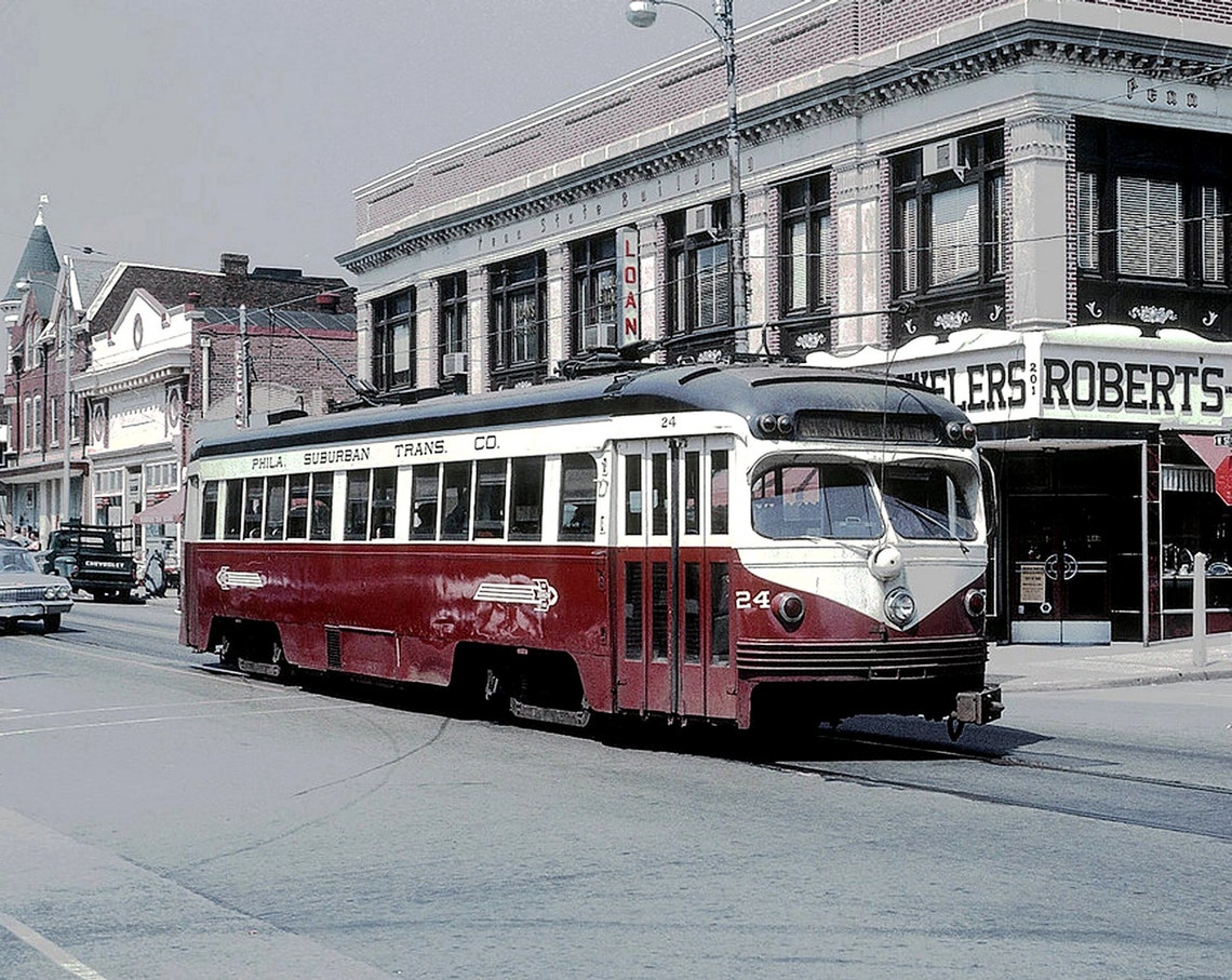 1964 PHILADELPHIA SUBURBAN TRANSIT Downtown Media, Pa Photo - Etsy