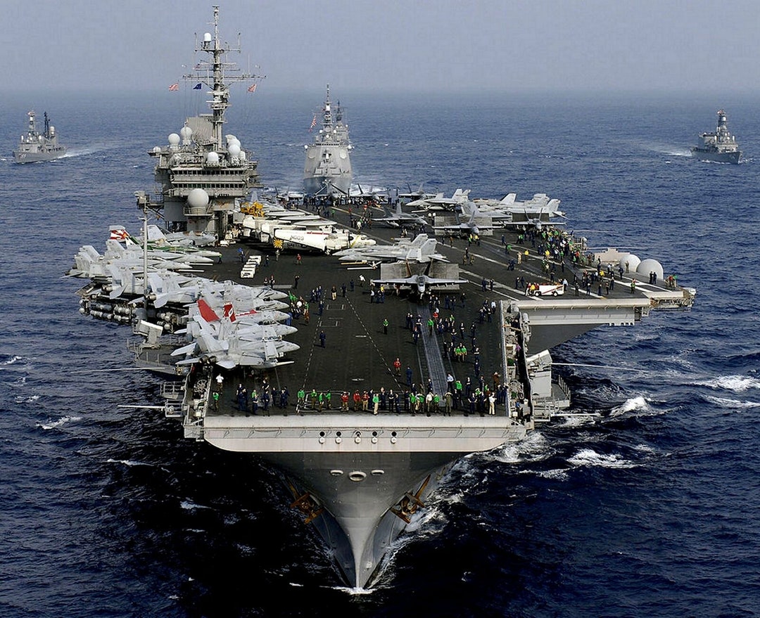 USS KITTY HAWK Aircraft Carrier Cv-63 Photo - Etsy