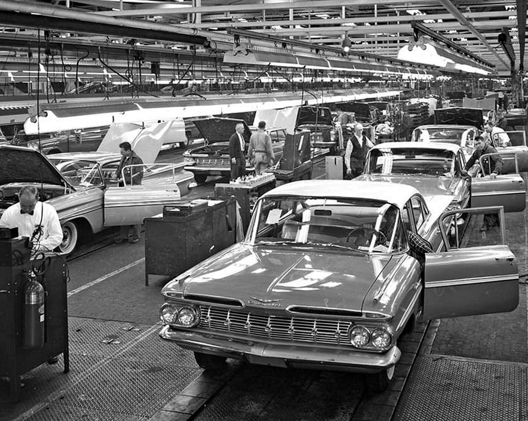 1959 CHEVROLET ASSEMBLY LINE Photo - Etsy