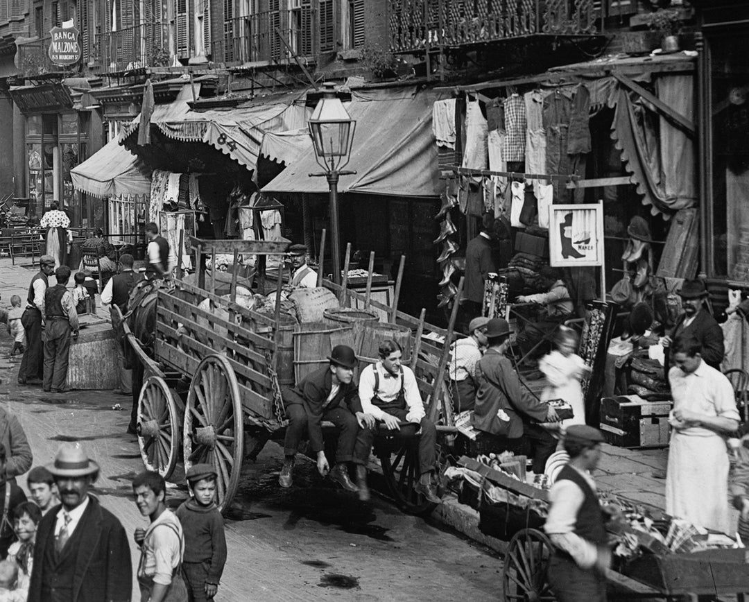 1900 Downtown MULBERRY STREET MARKET New York City Photo - Etsy