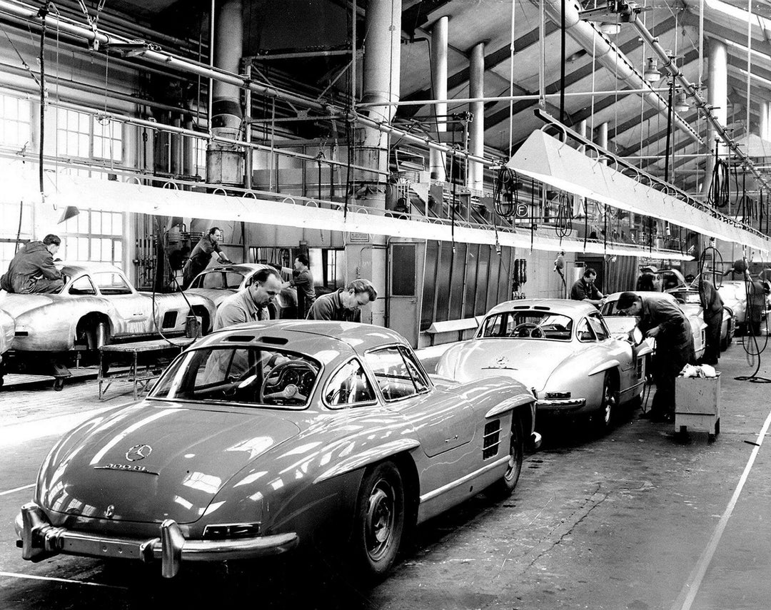 1954 Mercedes-benz 300SL Gullwing Coupe ASSEMBLY LINE Photo - Etsy