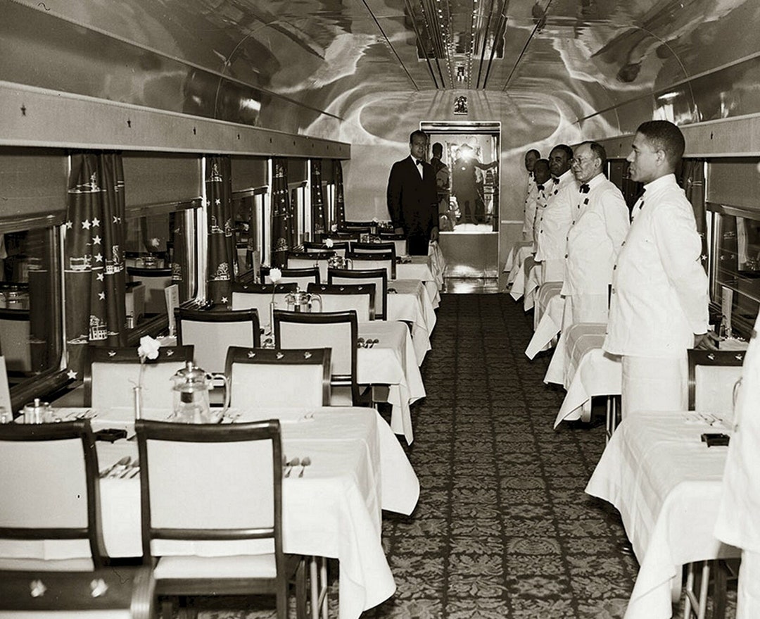 1960s NEW HAVEN RAILROAD Dining Car Interior Photo - Etsy