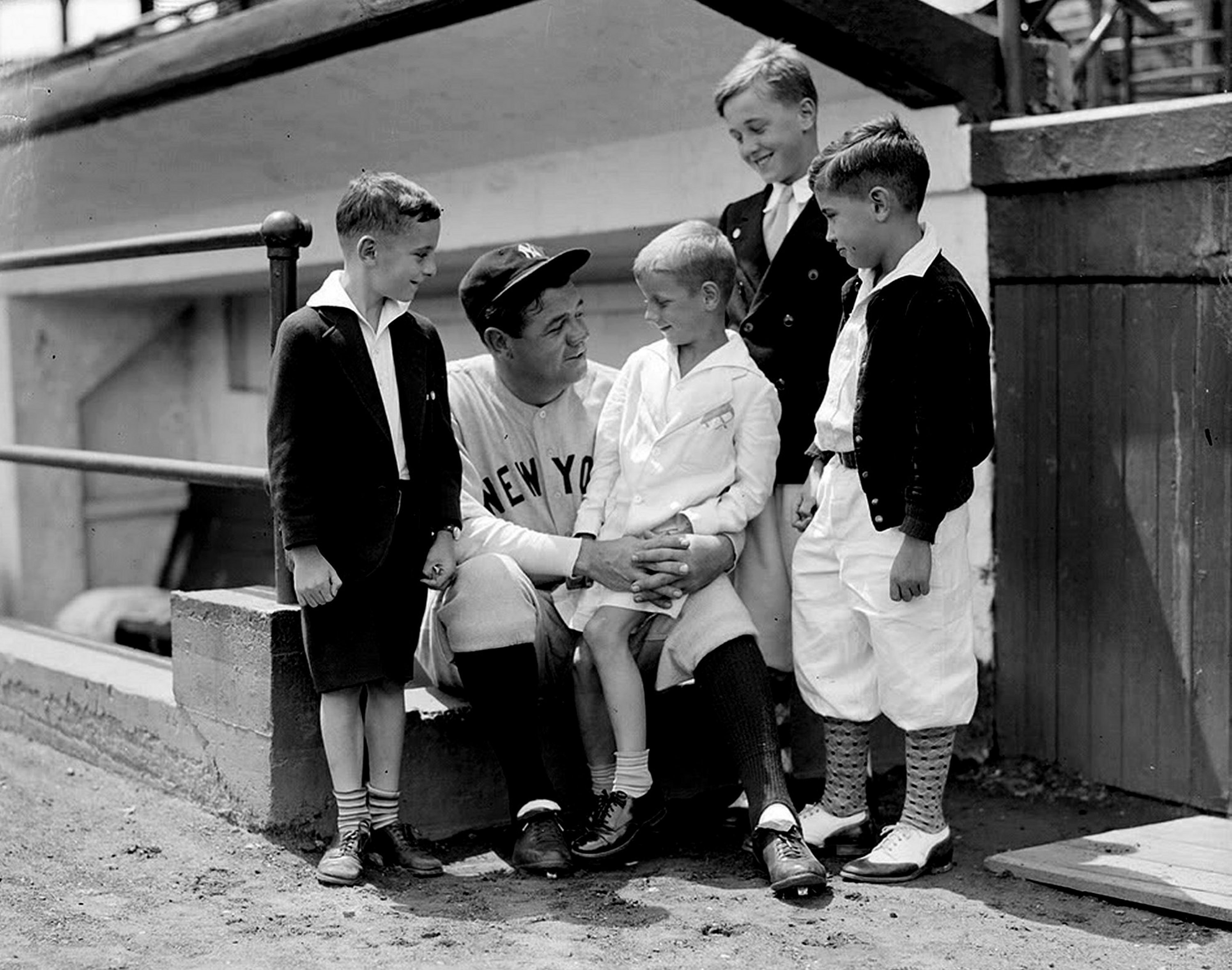 BABE RUTH & KIDS Photo New York Yankees - Etsy