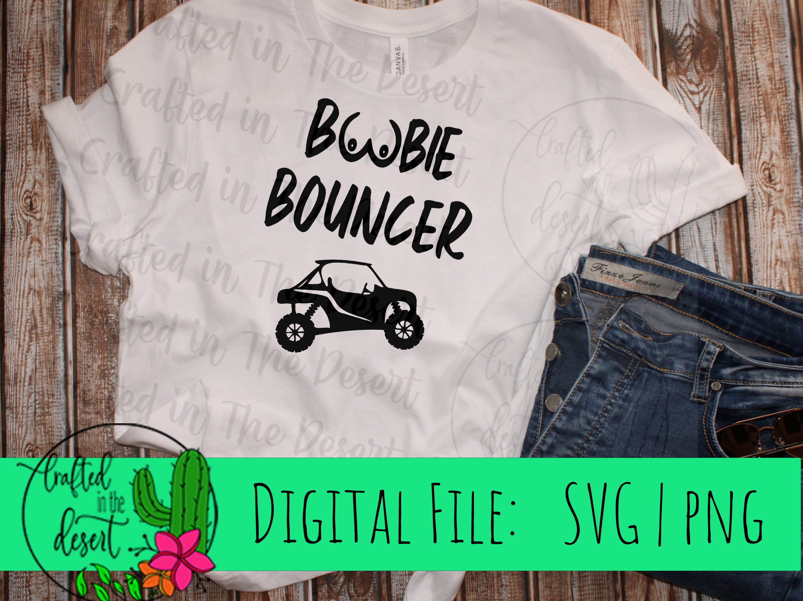 Boobie Bouncer SXS SVG PNG | Etsy