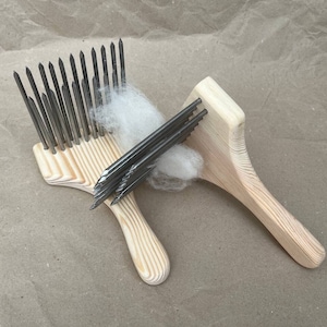 Wool Combs Double, Set of 2 Hand Carders,wool Combs,fiber Combs ...