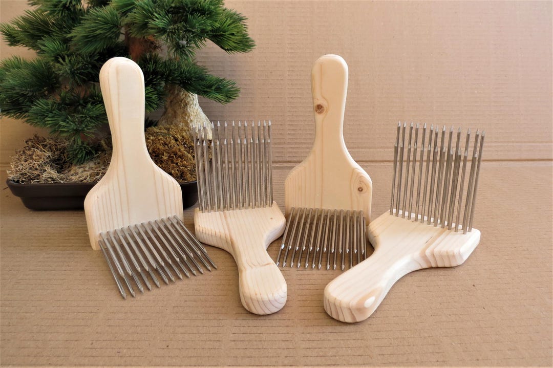 Wool Combs , Set of 2 Hand Carders,wool Combs,fiber Combs,spinning Wool ...