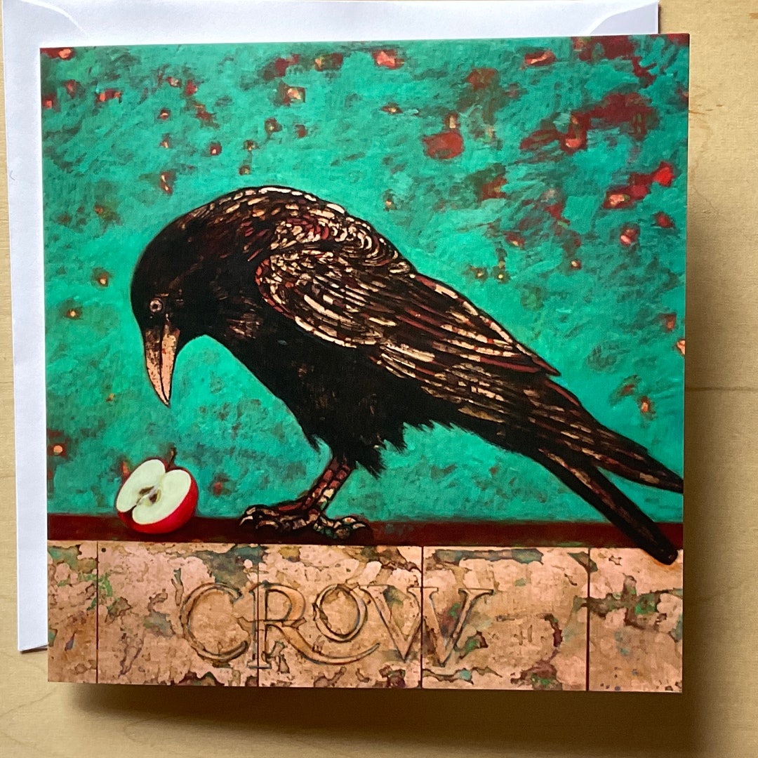 Crow Greetings Card by Alexandra Brown - Etsy
