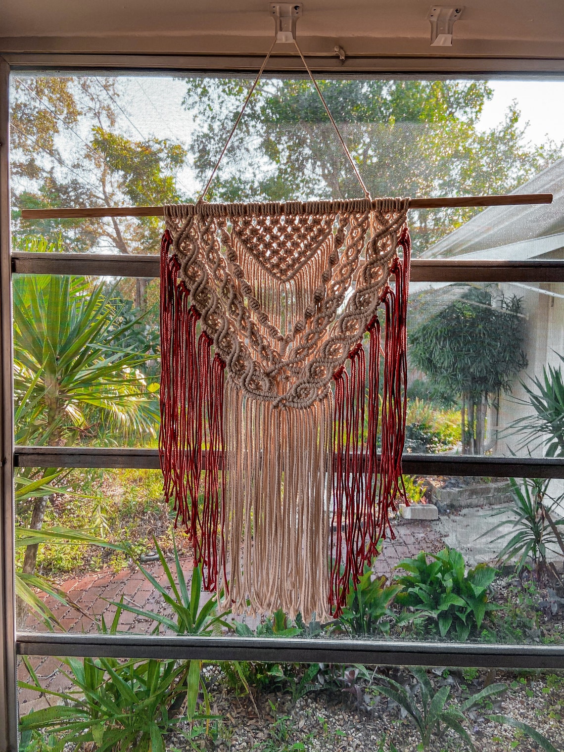 Macrame Wall Hanging Multi Colored Macrame Fiber Wall - Etsy